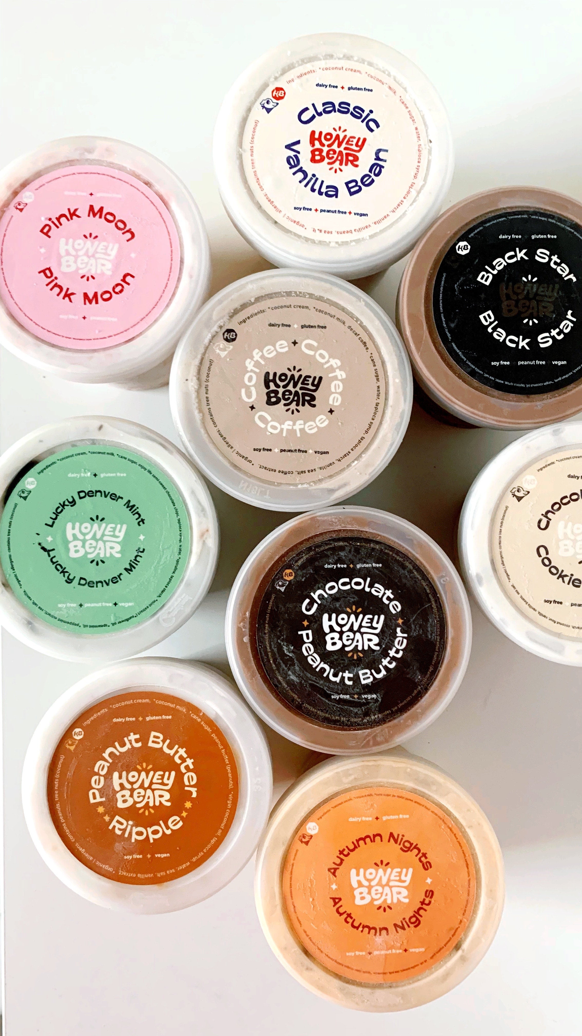 Pre-Packaged - Pints | Honey Bear Ice Cream